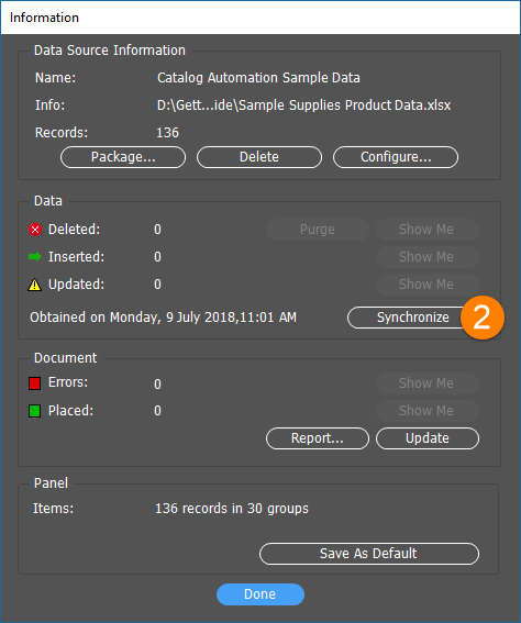 Loading or updating data in an EasyCatalog panel – Catalog Tips